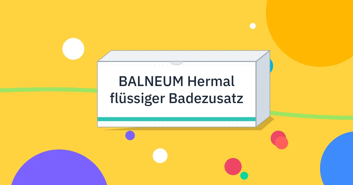 Symbolbild: Packung mit der Aufschrift BALNEUM Hermal flüssiger Badezusatz (PZN 07368080) – Verfügbarkeit und Bezug in Apotheken in Frankfurt am Main