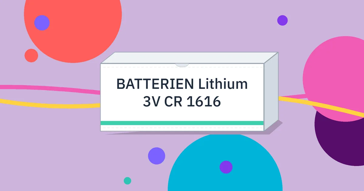 Symbolbild: Packung mit der Aufschrift BATTERIEN Lithium 3V CR 1616 (PZN 00884772) – Verfügbarkeit und Bezug in Apotheken in Frankfurt am Main