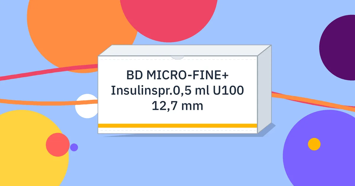Symbolbild: Packung mit der Aufschrift BD MICRO-FINE+ Insulinspr.0,5 ml U100 12,7 mm (PZN 03487095) – Verfügbarkeit und Bezug in Apotheken in Frankfurt am Main