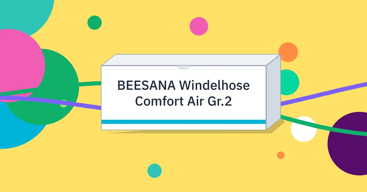 Symbolbild: Packung mit der Aufschrift BEESANA Windelhose Comfort Air Gr.2 (PZN 04917043) – Verfügbarkeit und Bezug in Apotheken in Frankfurt am Main