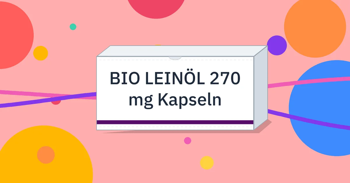 Symbolbild: Packung mit der Aufschrift BIO LEINÖL 270 mg Kapseln (PZN 11071285) – Verfügbarkeit und Bezug in Apotheken in Frankfurt am Main