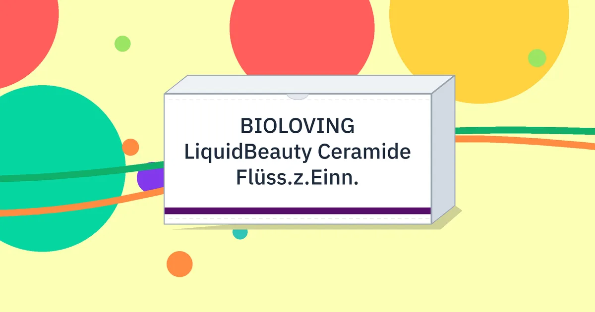 Symbolbild: Packung mit der Aufschrift BIOLOVING LiquidBeauty Ceramide Flüss.z.Einn. (PZN 20037979) – Verfügbarkeit und Bezug in Apotheken in Frankfurt am Main