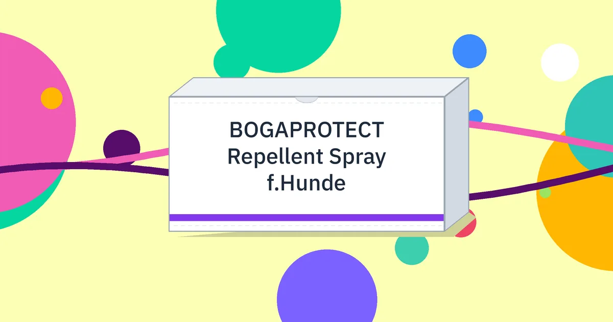 Symbolbild: Packung mit der Aufschrift BOGAPROTECT Repellent Spray f.Hunde (PZN 15416367) – Verfügbarkeit und Bezug in Apotheken in Frankfurt am Main