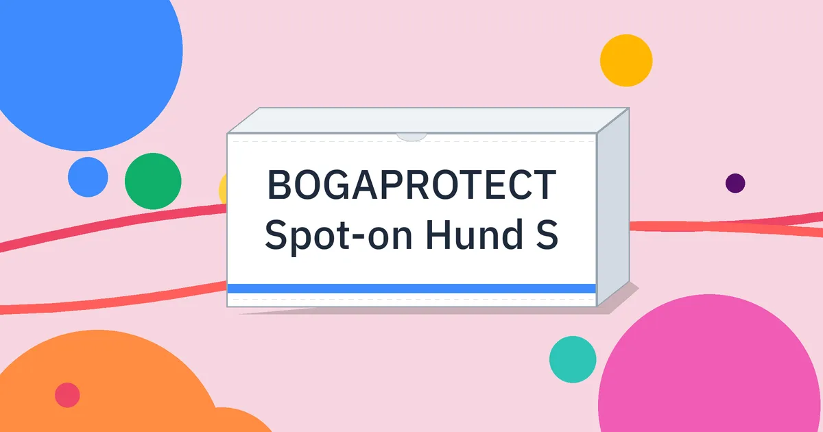 Symbolbild: Packung mit der Aufschrift BOGAPROTECT Spot-on Hund S (PZN 15416255) – Verfügbarkeit und Bezug in Apotheken in Frankfurt am Main
