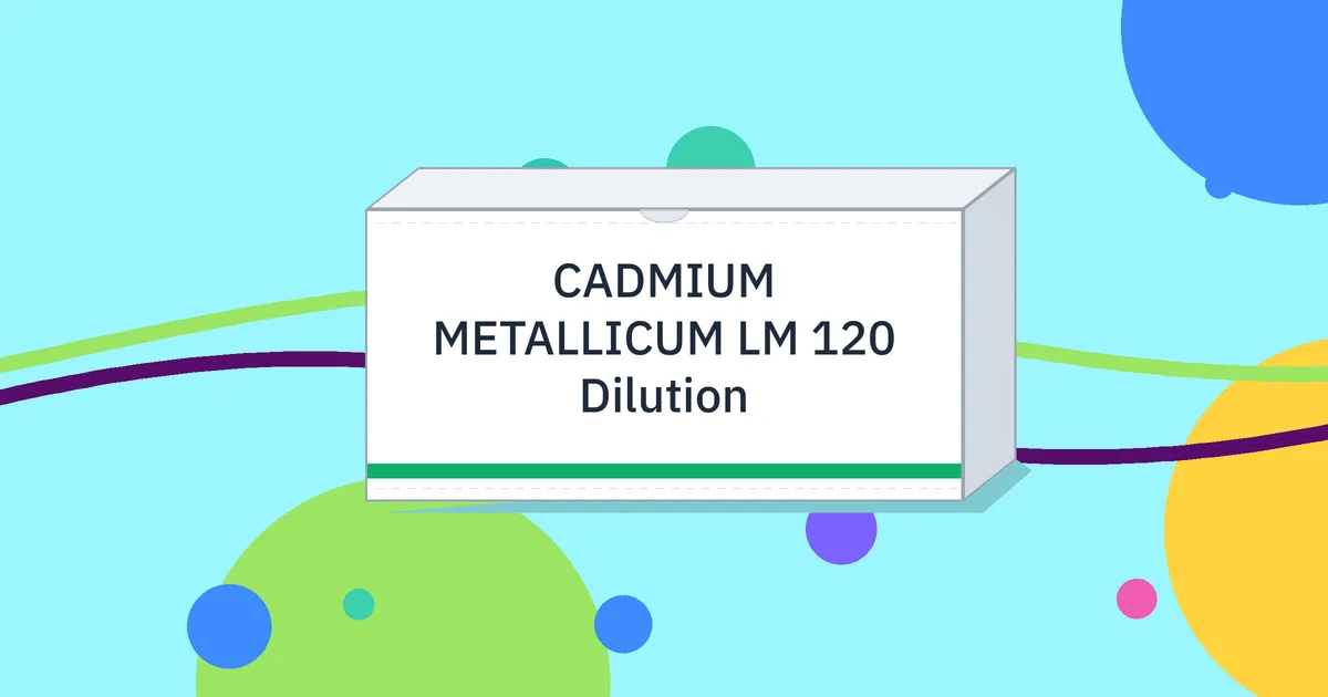 Symbolbild: Packung mit der Aufschrift CADMIUM METALLICUM LM 120 Dilution (PZN 13400818) – Verfügbarkeit und Bezug in Apotheken in Frankfurt am Main