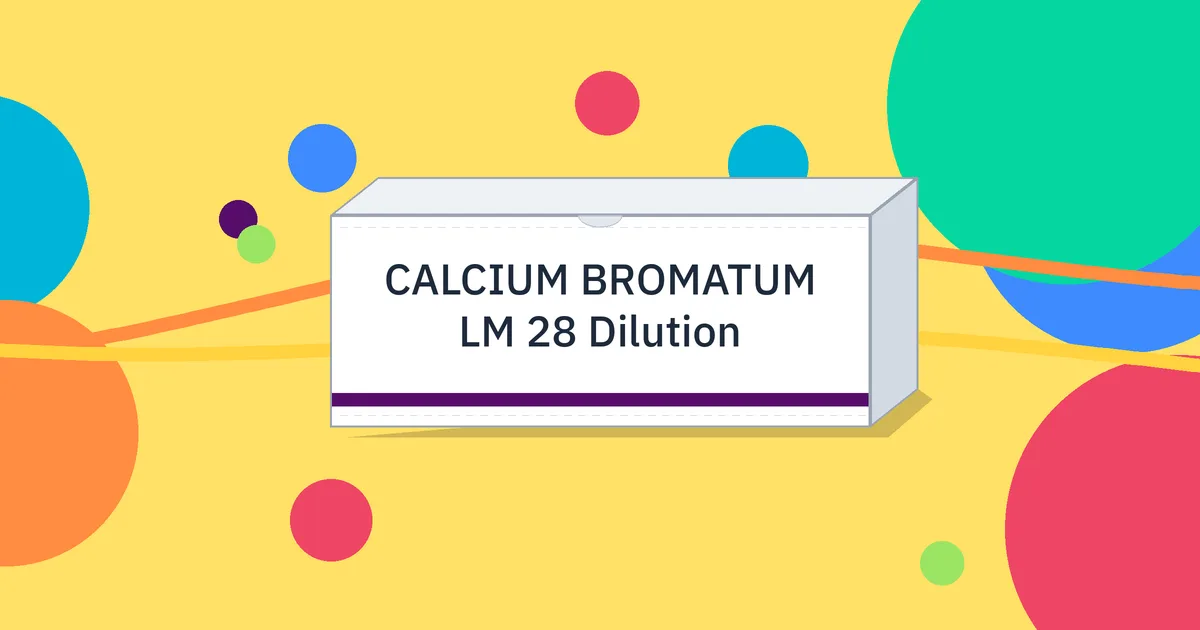 Symbolbild: Packung mit der Aufschrift CALCIUM BROMATUM LM 28 Dilution (PZN 13408056) – Verfügbarkeit und Bezug in Apotheken in Frankfurt am Main