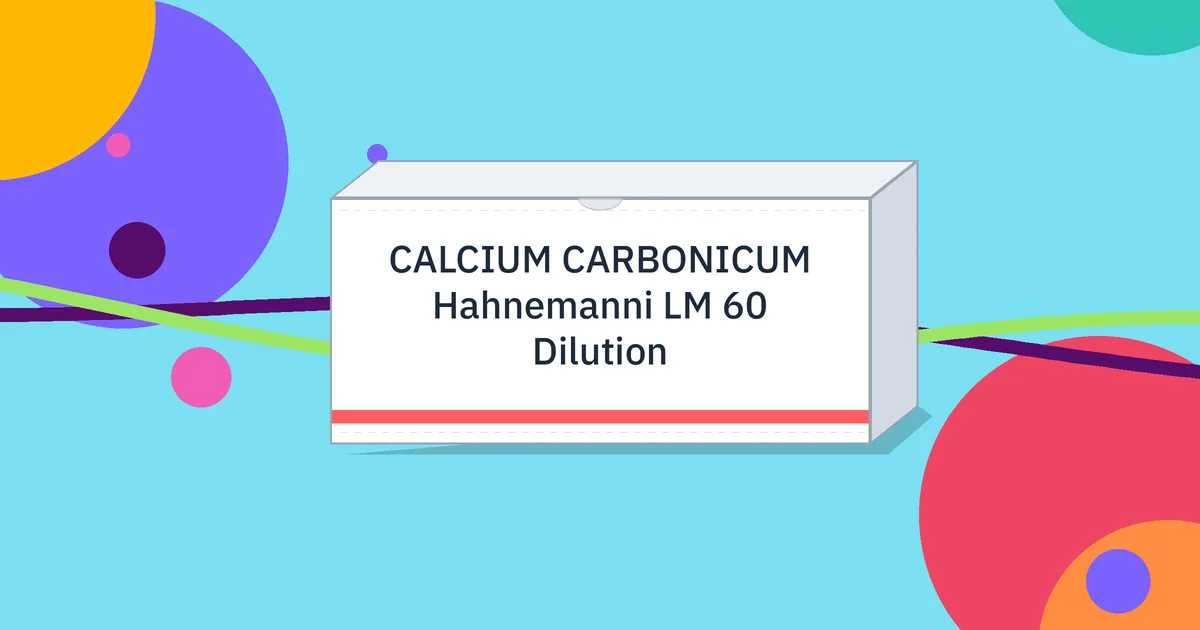 Symbolbild: Packung mit der Aufschrift CALCIUM CARBONICUM Hahnemanni LM 60 Dilution (PZN 12803709) – Verfügbarkeit und Bezug in Apotheken in Frankfurt am Main