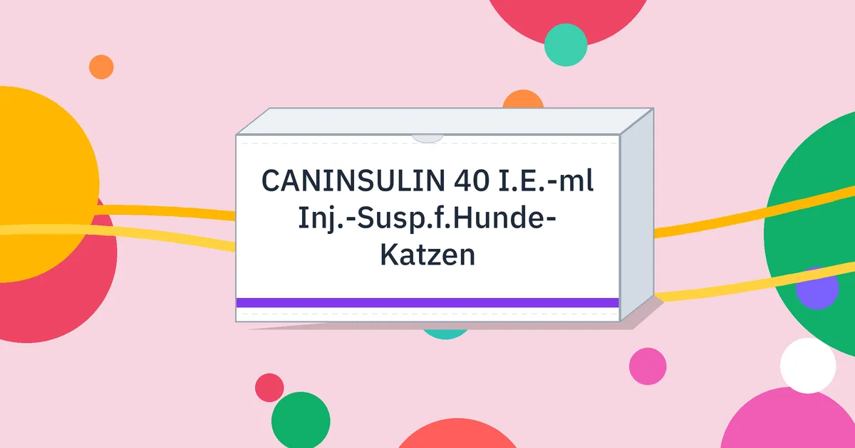 Symbolbild: Packung mit der Aufschrift CANINSULIN 40 I.E.-ml Inj.-Susp.f.Hunde-Katzen (PZN 01430725) – Verfügbarkeit und Bezug in Apotheken in Frankfurt am Main