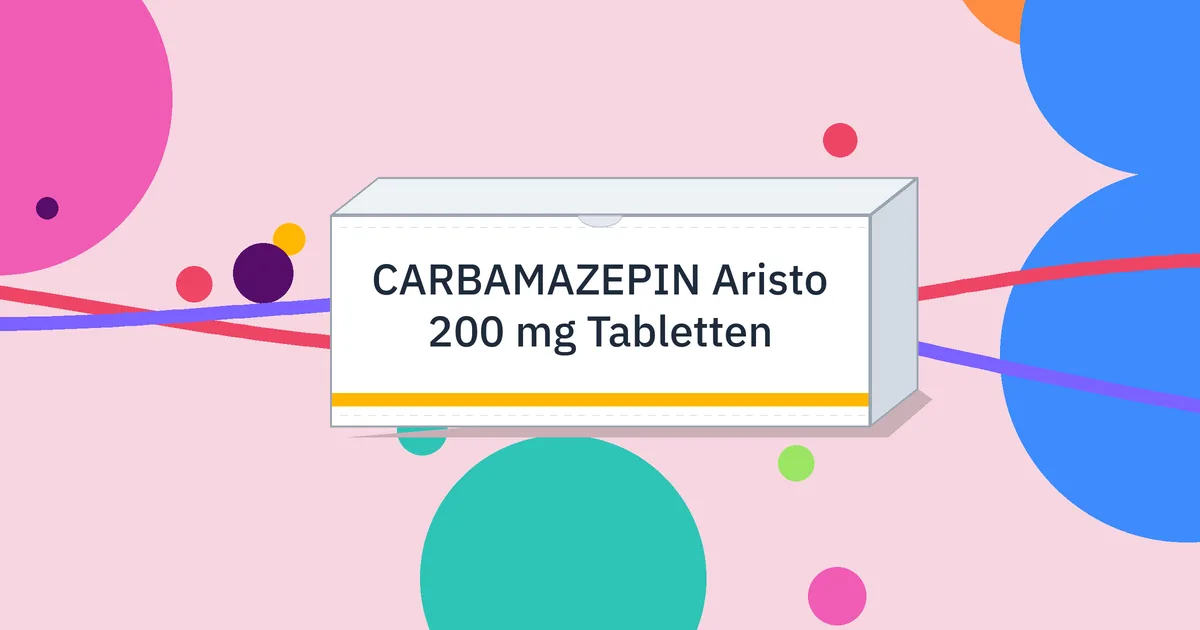 Symbolbild: Packung mit der Aufschrift CARBAMAZEPIN Aristo 200 mg Tabletten (PZN 00590852) – Verfügbarkeit und Bezug in Apotheken in Frankfurt am Main