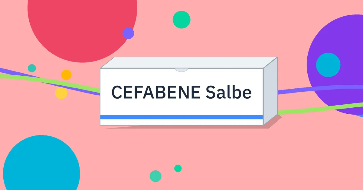 Symbolbild: Packung mit der Aufschrift CEFABENE Salbe (PZN 06198954) – Verfügbarkeit und Bezug in Apotheken in Frankfurt am Main