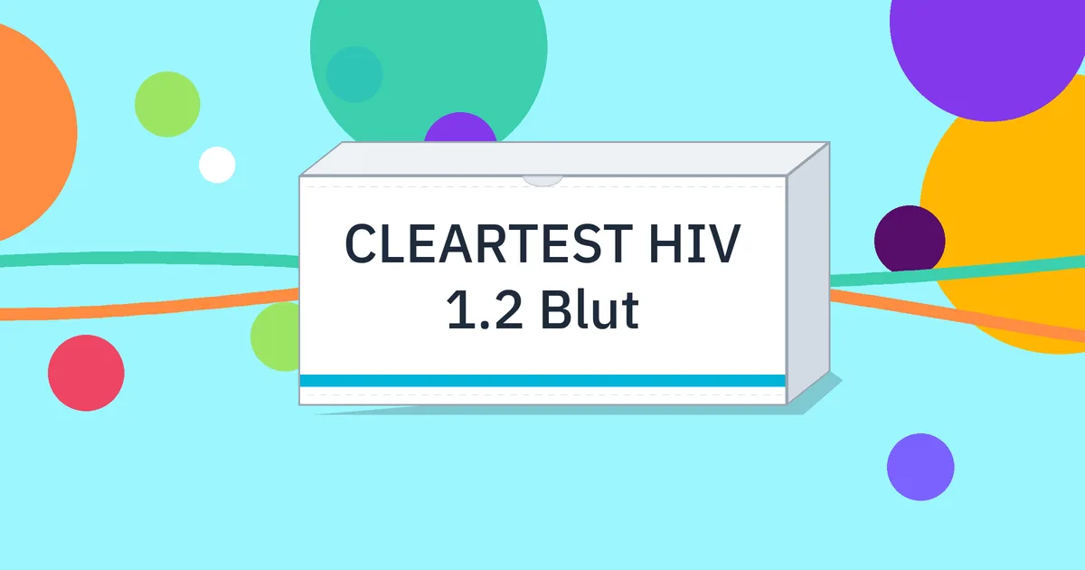 Symbolbild: Packung mit der Aufschrift CLEARTEST HIV 1.2 Blut (PZN 18717827) – Verfügbarkeit und Bezug in Apotheken in Frankfurt am Main