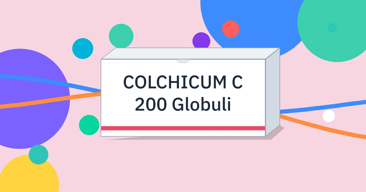 Symbolbild: Packung mit der Aufschrift COLCHICUM C 200 Globuli (PZN 04213359) – Verfügbarkeit und Bezug in Apotheken in Frankfurt am Main
