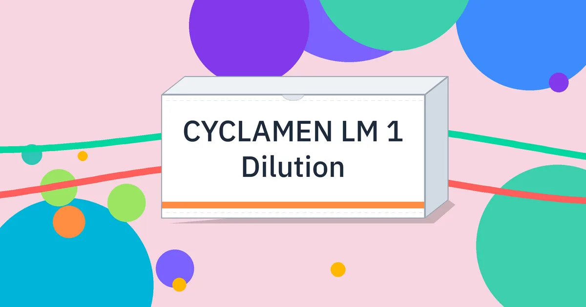 Symbolbild: Packung mit der Aufschrift CYCLAMEN LM 1 Dilution (PZN 12840283) – Verfügbarkeit und Bezug in Apotheken in Frankfurt am Main