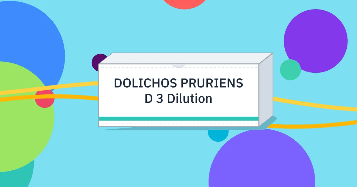 Symbolbild: Packung mit der Aufschrift DOLICHOS PRURIENS D 3 Dilution (PZN 02612925) – Verfügbarkeit und Bezug in Apotheken in Frankfurt am Main