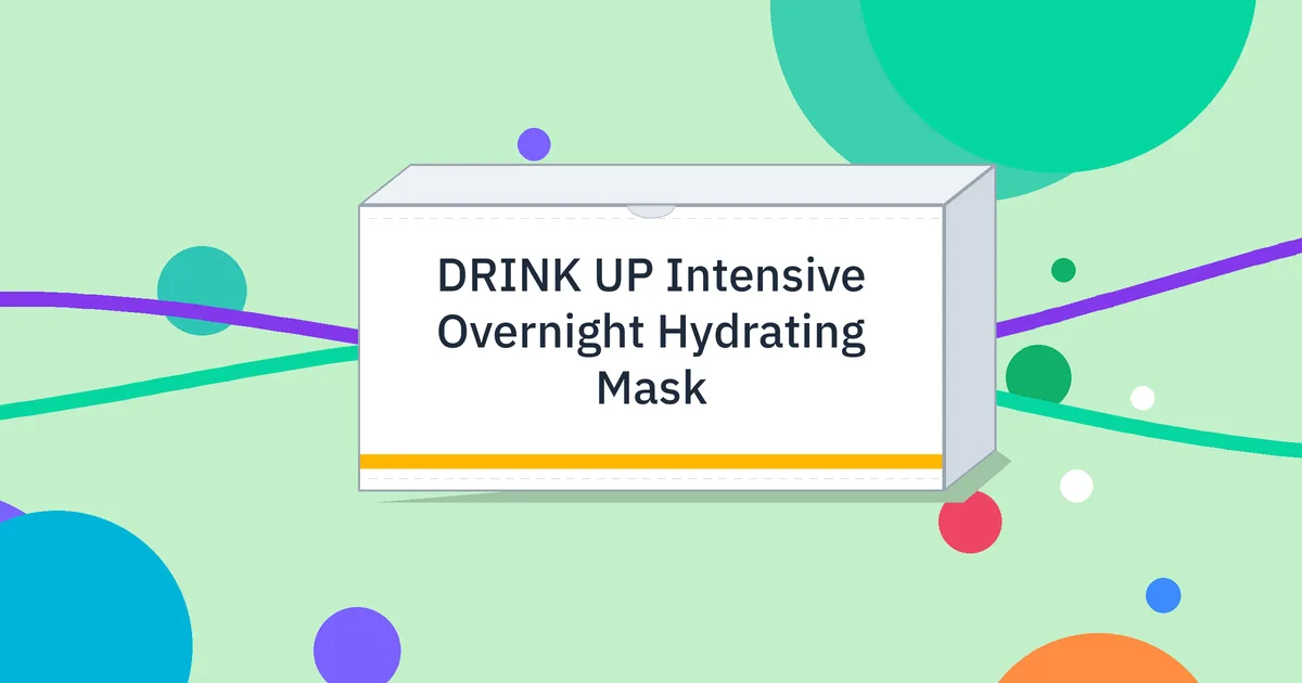 Symbolbild: Packung mit der Aufschrift DRINK UP Intensive Overnight Hydrating Mask (PZN 19632027) – Verfügbarkeit und Bezug in Apotheken in Frankfurt am Main