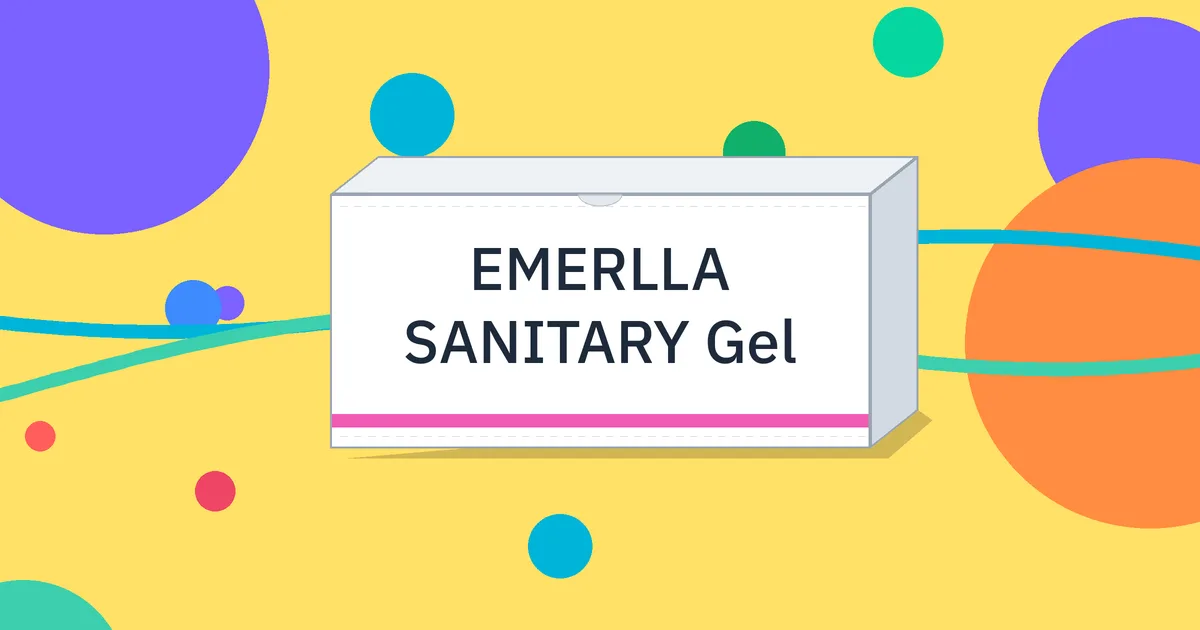Symbolbild: Packung mit der Aufschrift EMERLLA SANITARY Gel (PZN 16604177) – Verfügbarkeit und Bezug in Apotheken in Frankfurt am Main
