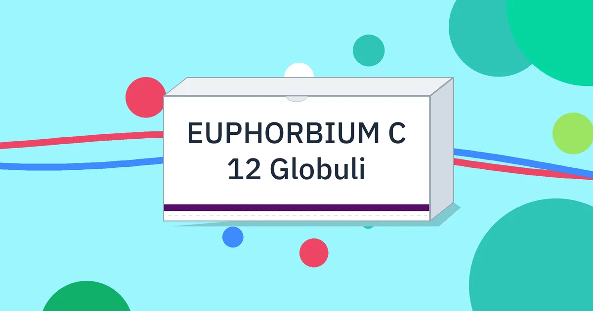 Symbolbild: Packung mit der Aufschrift EUPHORBIUM C 12 Globuli (PZN 19718757) – Verfügbarkeit und Bezug in Apotheken in Frankfurt am Main