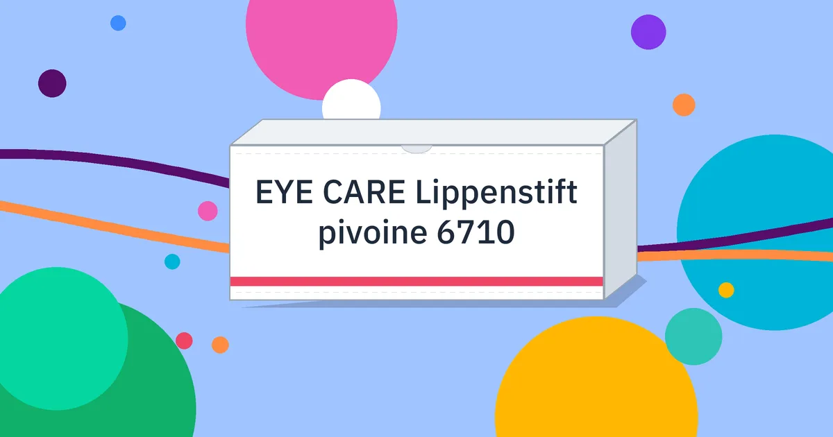 Symbolbild: Packung mit der Aufschrift EYE CARE Lippenstift pivoine 6710 (PZN 19254068) – Verfügbarkeit und Bezug in Apotheken in Frankfurt am Main