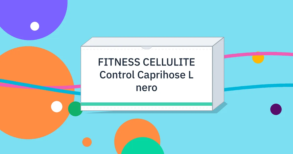 Symbolbild: Packung mit der Aufschrift FITNESS CELLULITE Control Caprihose L nero (PZN 16191829) – Verfügbarkeit und Bezug in Apotheken in Frankfurt am Main
