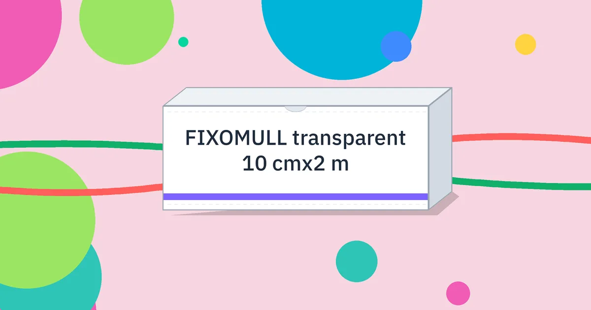Symbolbild: Packung mit der Aufschrift FIXOMULL transparent 10 cmx2 m (PZN 15886831) – Verfügbarkeit und Bezug in Apotheken in Frankfurt am Main