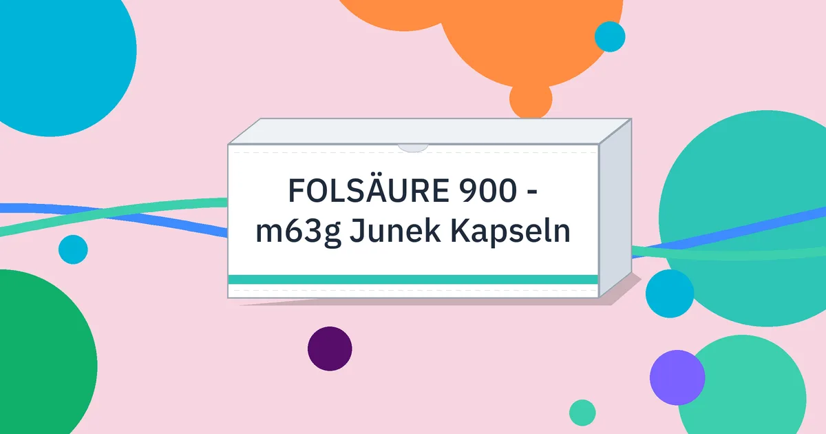 Symbolbild: Packung mit der Aufschrift FOLSÄURE 900 -m63g Junek Kapseln (PZN 04366991) – Verfügbarkeit und Bezug in Apotheken in Frankfurt am Main