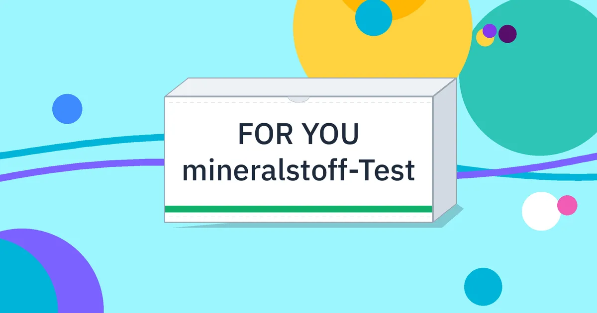 Symbolbild: Packung mit der Aufschrift FOR YOU mineralstoff-Test (PZN 15747940) – Verfügbarkeit und Bezug in Apotheken in Frankfurt am Main