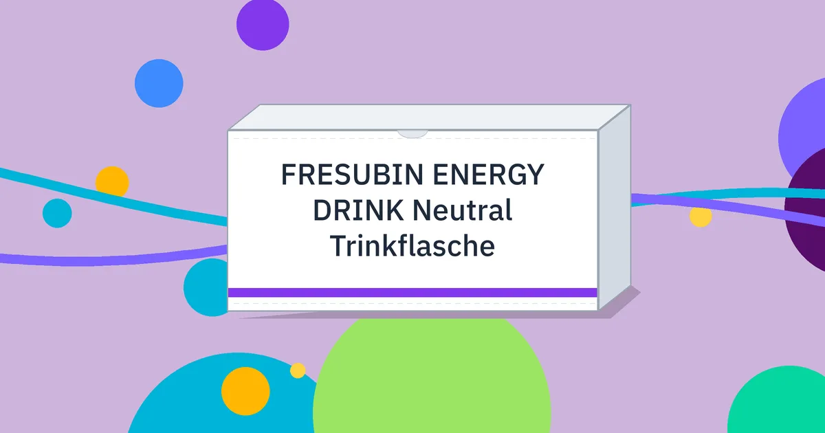 Symbolbild: Packung mit der Aufschrift FRESUBIN ENERGY DRINK Neutral Trinkflasche (PZN 20191568) – Verfügbarkeit und Bezug in Apotheken in Frankfurt am Main