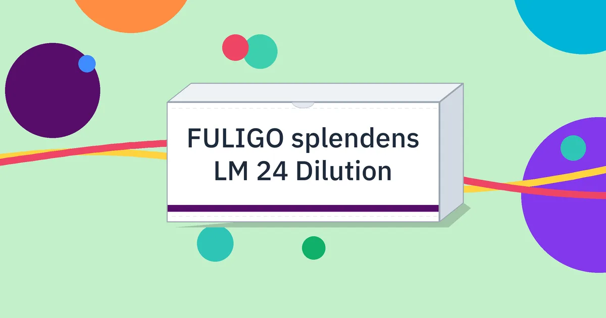Symbolbild: Packung mit der Aufschrift FULIGO splendens LM 24 Dilution (PZN 13493576) – Verfügbarkeit und Bezug in Apotheken in Frankfurt am Main