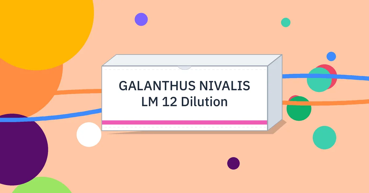 Symbolbild: Packung mit der Aufschrift GALANTHUS NIVALIS LM 12 Dilution (PZN 13494819) – Verfügbarkeit und Bezug in Apotheken in Frankfurt am Main