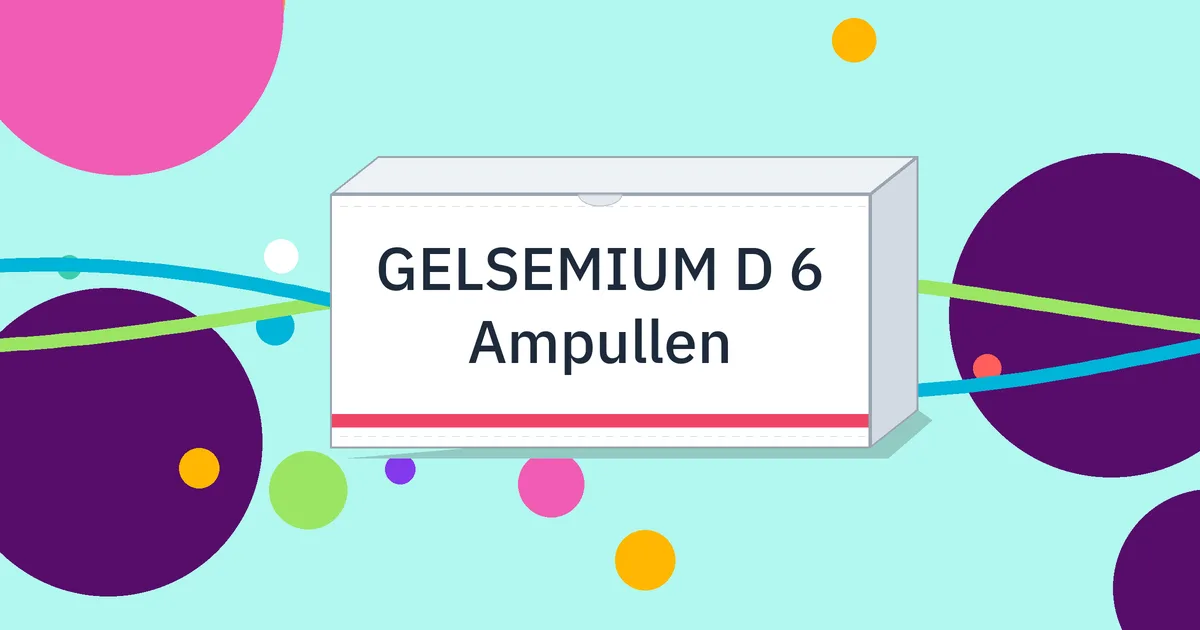 Symbolbild: Packung mit der Aufschrift GELSEMIUM D 6 Ampullen (PZN 11706111) – Verfügbarkeit und Bezug in Apotheken in Frankfurt am Main