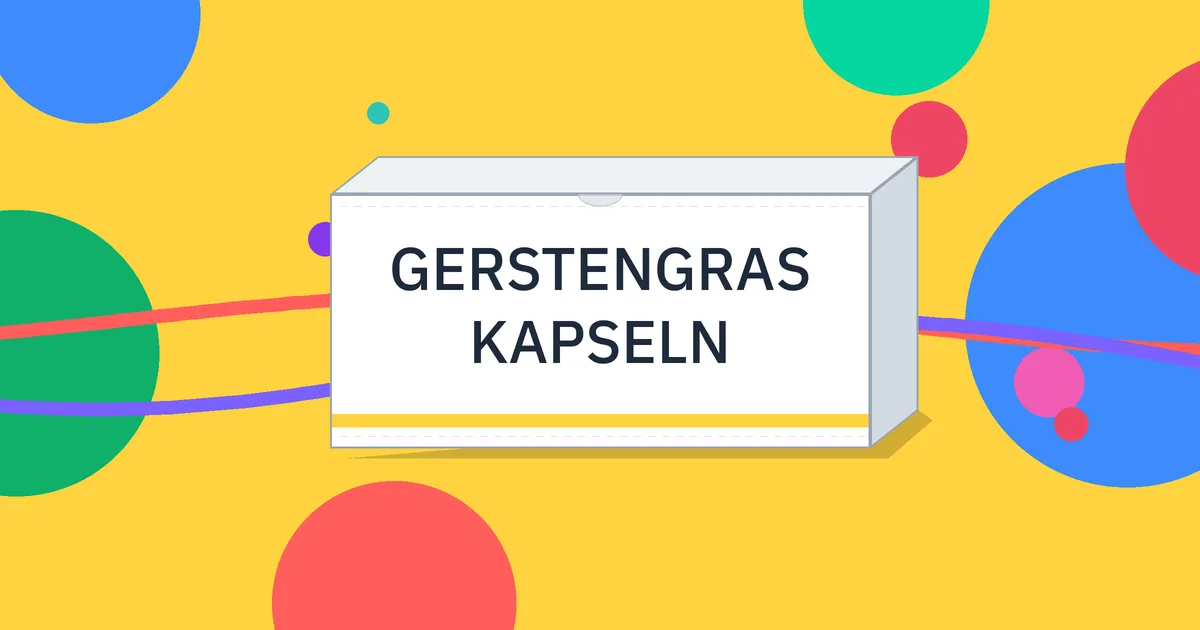 Symbolbild: Packung mit der Aufschrift GERSTENGRAS KAPSELN (PZN 20540750) – Verfügbarkeit und Bezug in Apotheken in Frankfurt am Main