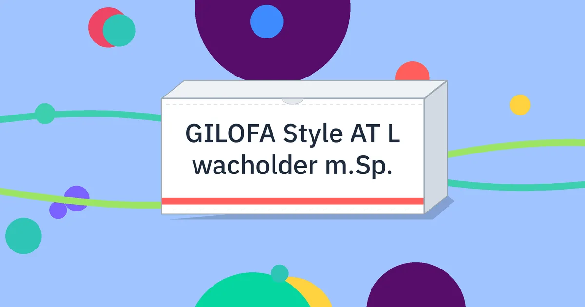 Symbolbild: Packung mit der Aufschrift GILOFA Style AT L wacholder m.Sp. (PZN 16728353) – Verfügbarkeit und Bezug in Apotheken in Frankfurt am Main