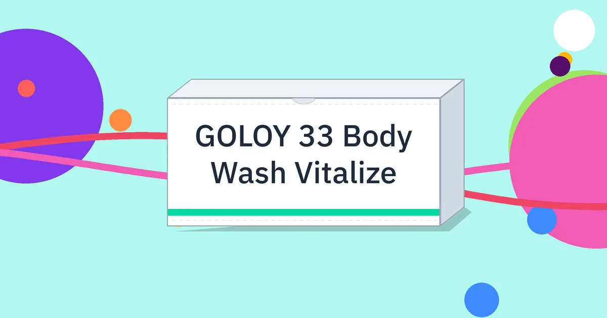 Symbolbild: Packung mit der Aufschrift GOLOY 33 Body Wash Vitalize (PZN 14418559) – Verfügbarkeit und Bezug in Apotheken in Frankfurt am Main
