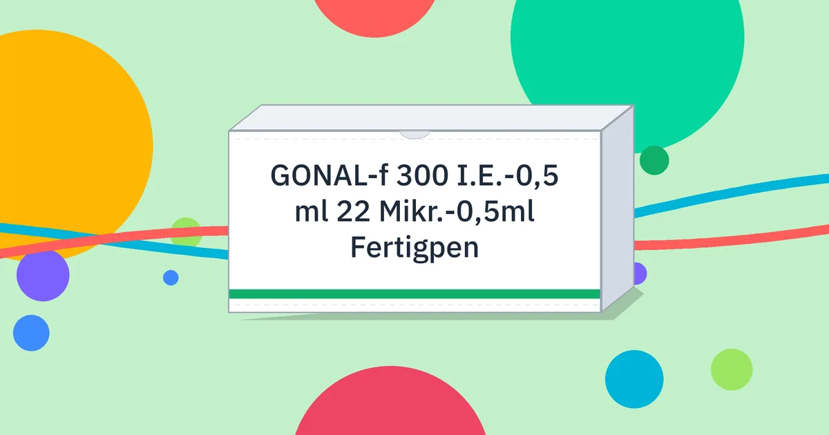 Symbolbild: Packung mit der Aufschrift GONAL-f 300 I.E.-0,5 ml 22 Mikr.-0,5ml Fertigpen (PZN 09646784) – Verfügbarkeit und Bezug in Apotheken in Frankfurt am Main