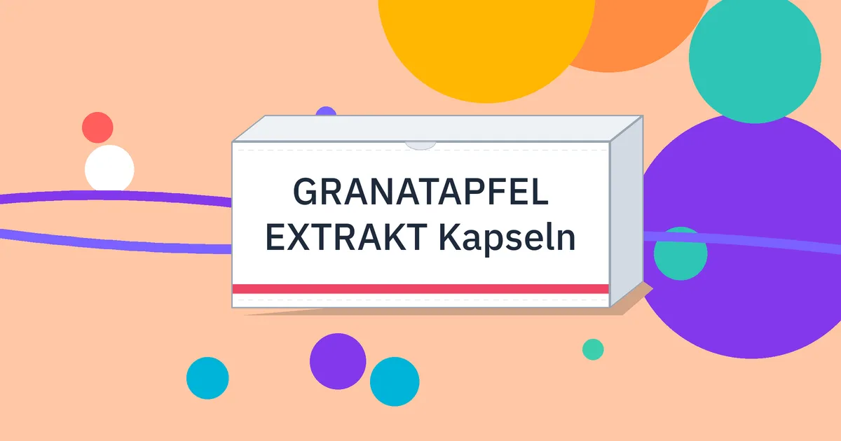 Symbolbild: Packung mit der Aufschrift GRANATAPFEL EXTRAKT Kapseln (PZN 10309715) – Verfügbarkeit und Bezug in Apotheken in Frankfurt am Main