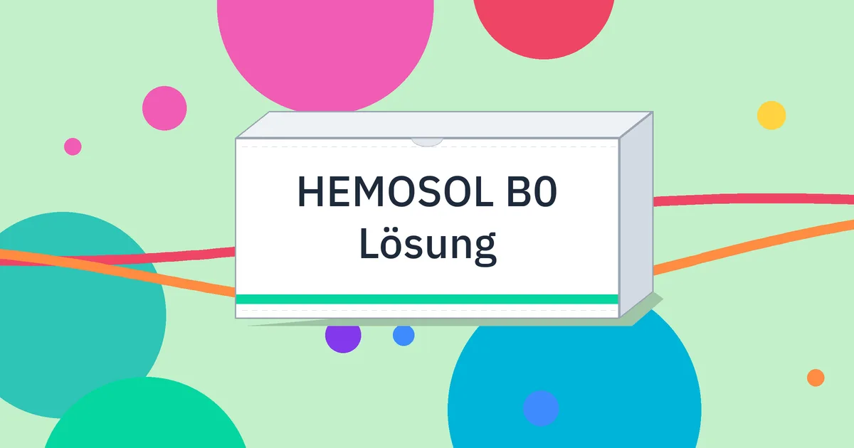Symbolbild: Packung mit der Aufschrift HEMOSOL B0 Lösung (PZN 05005893) – Verfügbarkeit und Bezug in Apotheken in Frankfurt am Main