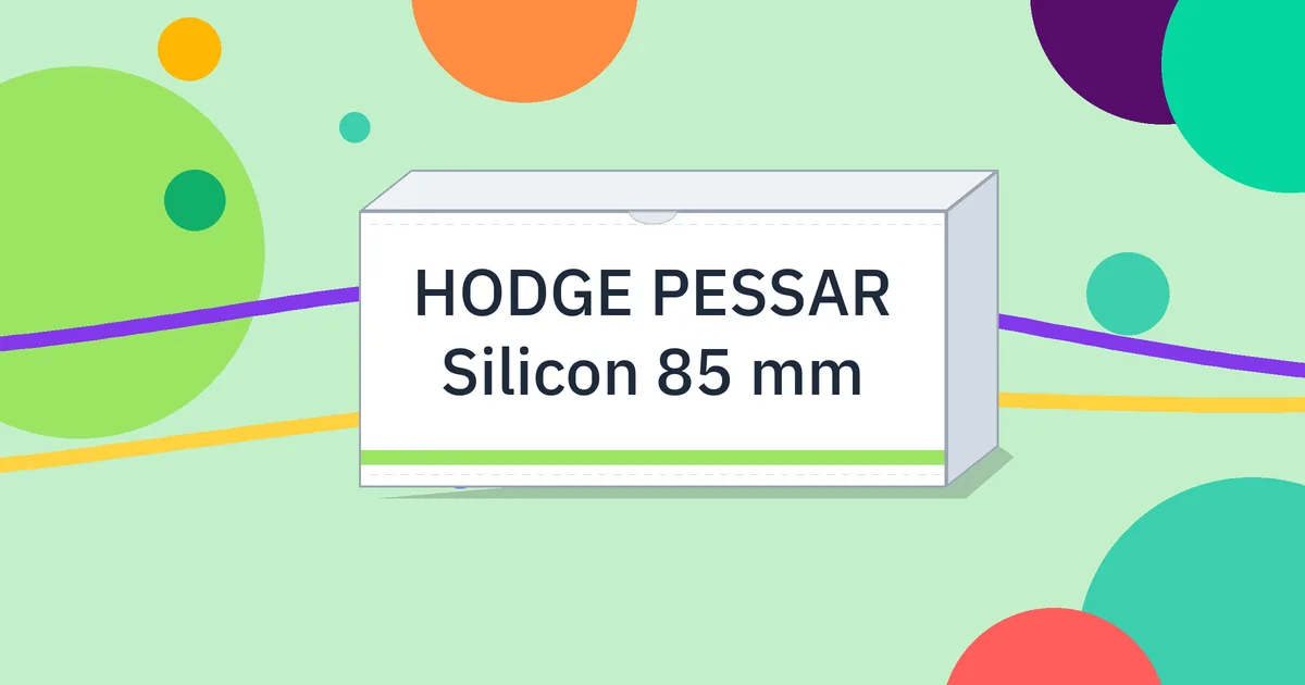 Symbolbild: Packung mit der Aufschrift HODGE PESSAR Silicon 85 mm (PZN 07702946) – Verfügbarkeit und Bezug in Apotheken in Frankfurt am Main
