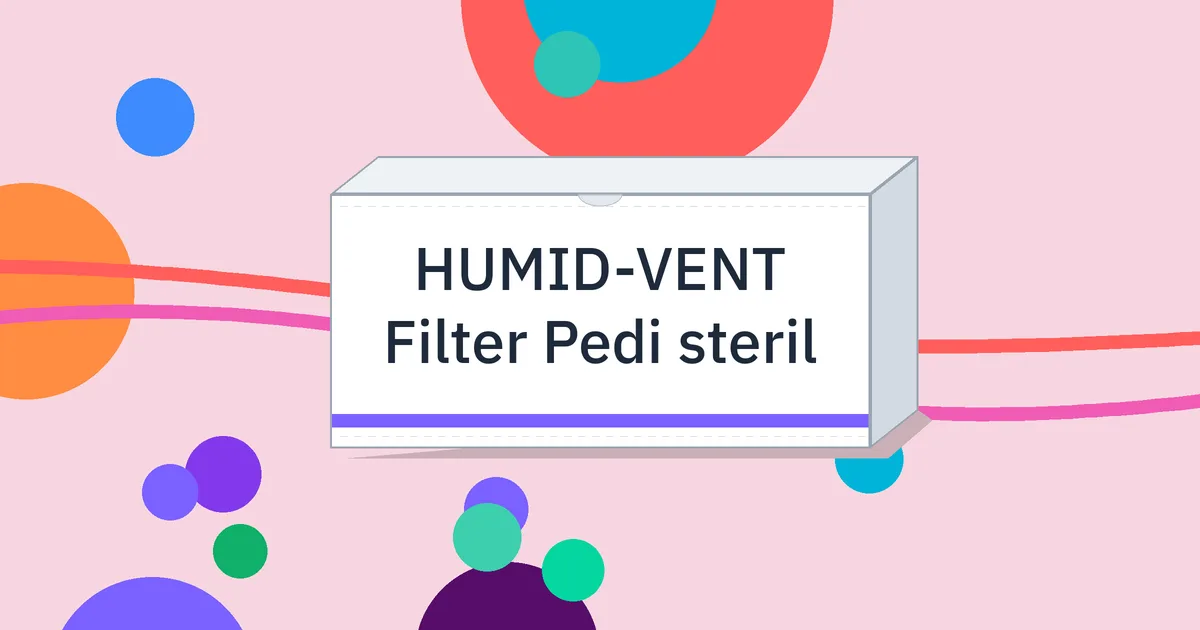 Symbolbild: Packung mit der Aufschrift HUMID-VENT Filter Pedi steril (PZN 01422252) – Verfügbarkeit und Bezug in Apotheken in Frankfurt am Main