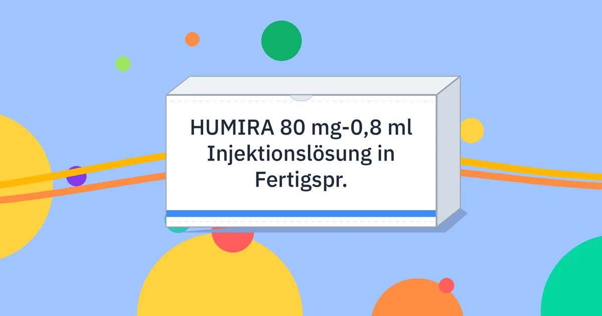 Symbolbild: Packung mit der Aufschrift HUMIRA 80 mg-0,8 ml Injektionslösung in Fertigspr. (PZN 14241285) – Verfügbarkeit und Bezug in Apotheken in Frankfurt am Main
