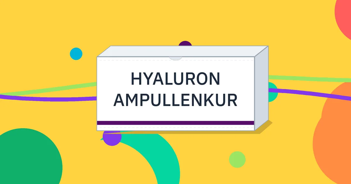 Symbolbild: Packung mit der Aufschrift HYALURON AMPULLENKUR (PZN 06907020) – Verfügbarkeit und Bezug in Apotheken in Frankfurt am Main