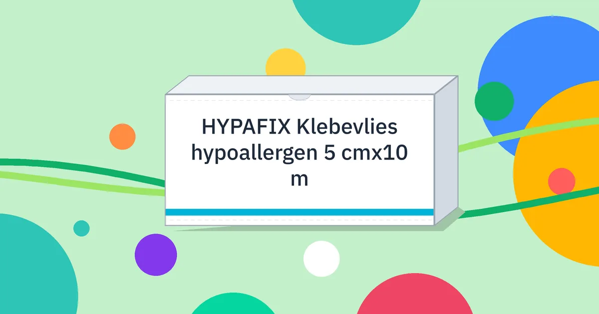 Symbolbild: Packung mit der Aufschrift HYPAFIX Klebevlies hypoallergen 5 cmx10 m (PZN 19099490) – Verfügbarkeit und Bezug in Apotheken in Frankfurt am Main