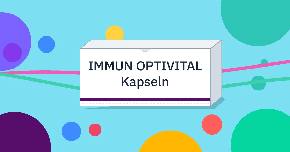 Symbolbild: Packung mit der Aufschrift IMMUN OPTIVITAL Kapseln (PZN 19100359) – Verfügbarkeit und Bezug in Apotheken in Frankfurt am Main