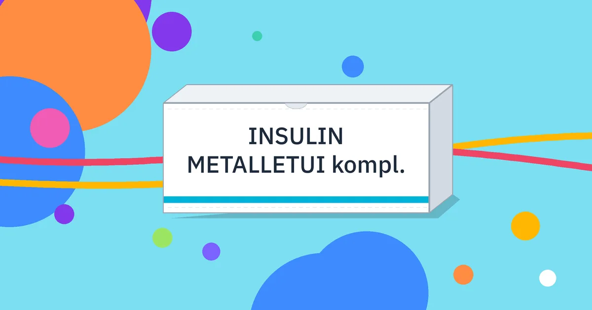 Symbolbild: Packung mit der Aufschrift INSULIN METALLETUI kompl. (PZN 01968755) – Verfügbarkeit und Bezug in Apotheken in Frankfurt am Main