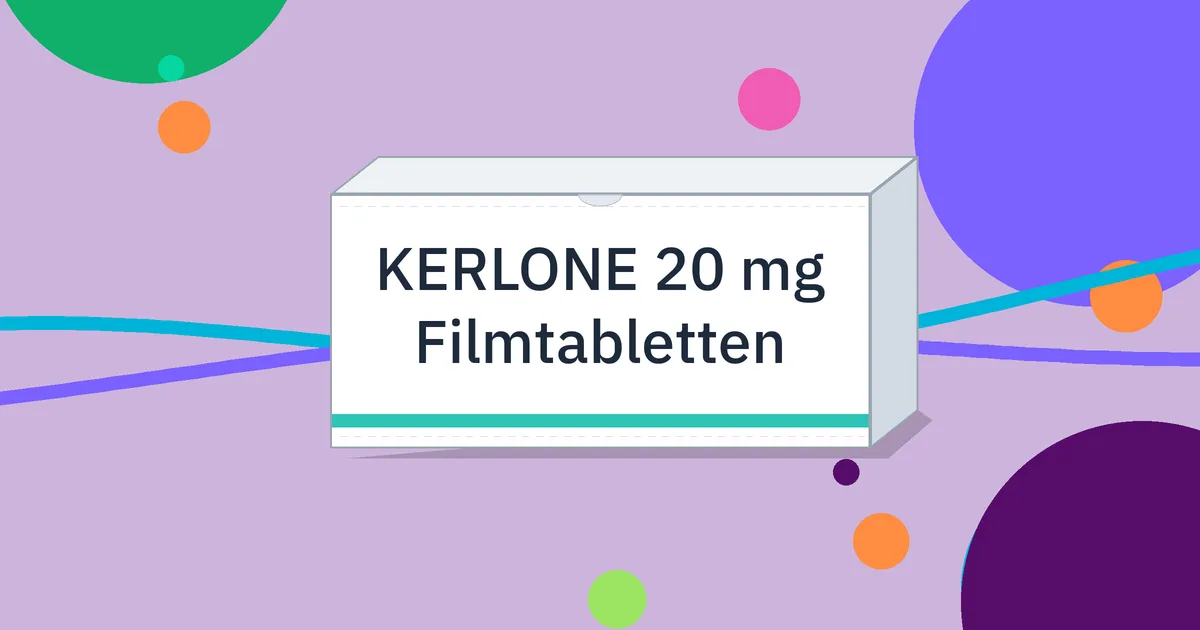 Symbolbild: Packung mit der Aufschrift KERLONE 20 mg Filmtabletten (PZN 02707117) – Verfügbarkeit und Bezug in Apotheken in Frankfurt am Main