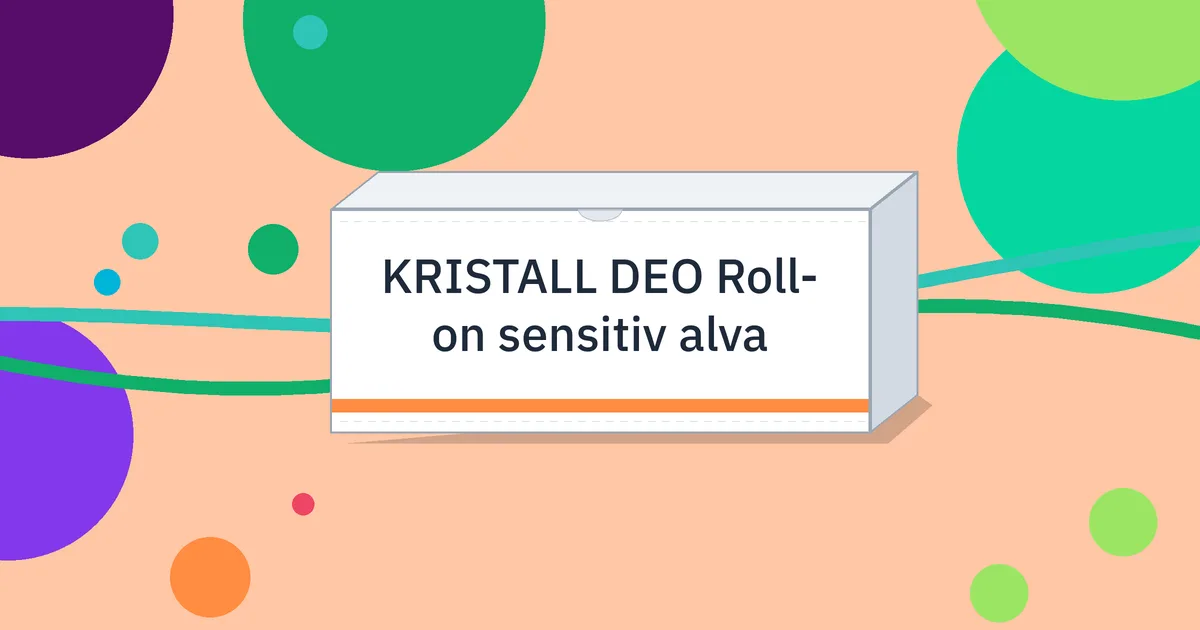 Symbolbild: Packung mit der Aufschrift KRISTALL DEO Roll-on sensitiv alva (PZN 04748652) – Verfügbarkeit und Bezug in Apotheken in Frankfurt am Main
