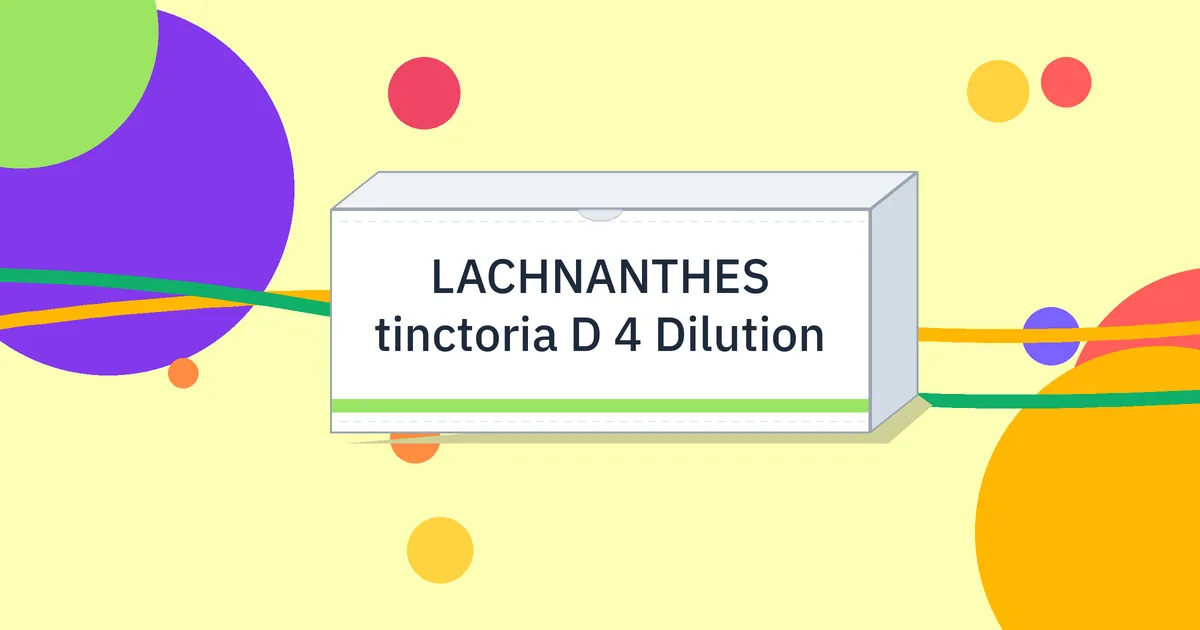 Symbolbild: Packung mit der Aufschrift LACHNANTHES tinctoria D 4 Dilution (PZN 04223990) – Verfügbarkeit und Bezug in Apotheken in Frankfurt am Main