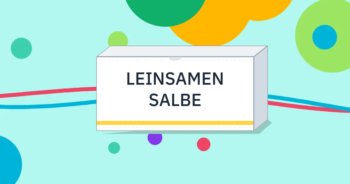 Symbolbild: Packung mit der Aufschrift LEINSAMEN SALBE (PZN 18007959) – Verfügbarkeit und Bezug in Apotheken in Frankfurt am Main