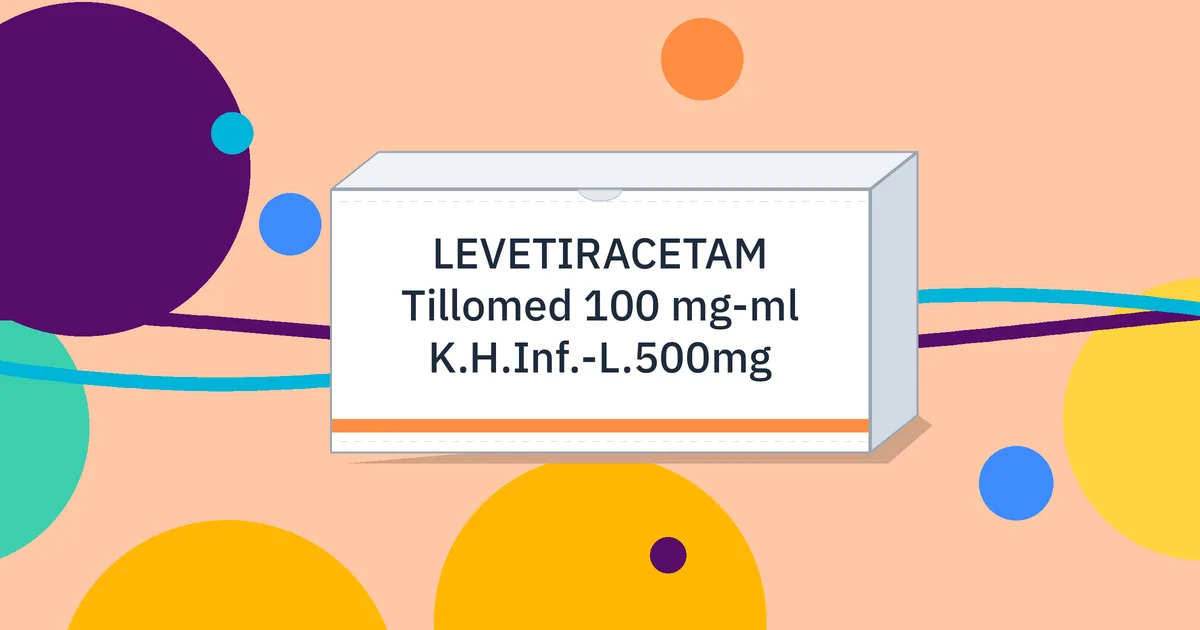 Symbolbild: Packung mit der Aufschrift LEVETIRACETAM Tillomed 100 mg-ml K.H.Inf.-L.500mg (PZN 15576734) – Verfügbarkeit und Bezug in Apotheken in Frankfurt am Main