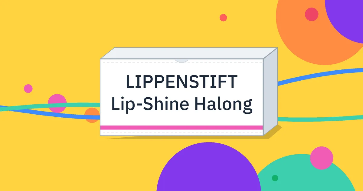 Symbolbild: Packung mit der Aufschrift LIPPENSTIFT Lip-Shine Halong (PZN 19169167) – Verfügbarkeit und Bezug in Apotheken in Frankfurt am Main