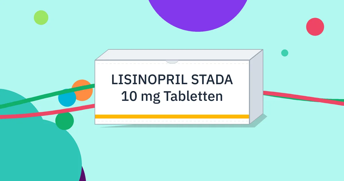 Symbolbild: Packung mit der Aufschrift LISINOPRIL STADA 10 mg Tabletten (PZN 00570447) – Verfügbarkeit und Bezug in Apotheken in Frankfurt am Main